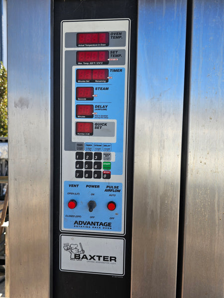 Baxter Rack oven with one trolly rack and warranty APS1172