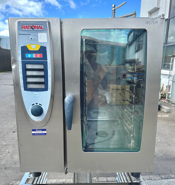 Rational SCC101 Electric 10 Tray Self-Cleaning Combi Oven With Stand A